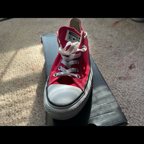 Converse | Shoes | Red Low Top Converse | Poshmark